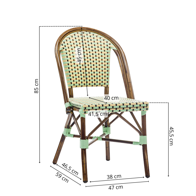 Ellis - Chaise de café - Osier - Zederkof